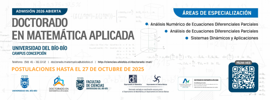 Postulaciones abiertas al Doctorado en Matemática Aplicada – Admisión ...